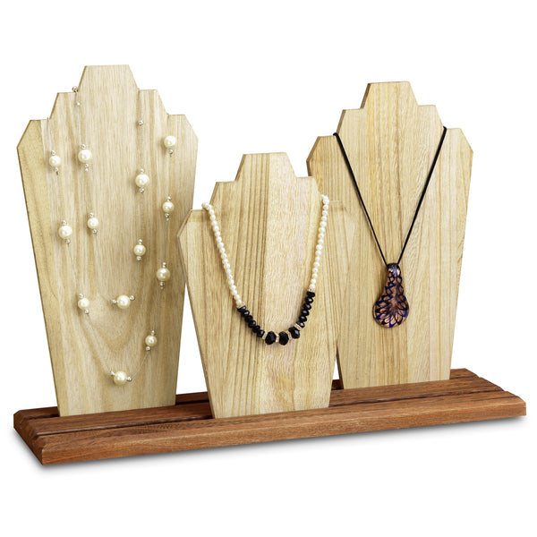 Ikee Design® Wooden Necklace Bust Holder